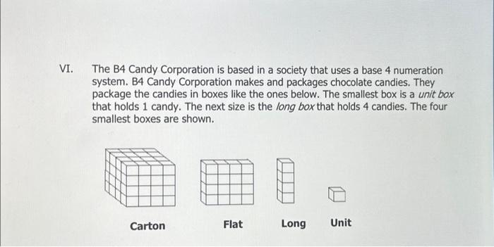 VI. The B4 Candy Corporation is based in a society | Chegg.com
