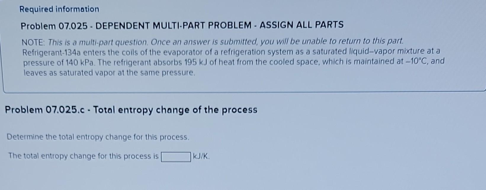 Solved Required information Problem 07.025 - DEPENDENT | Chegg.com