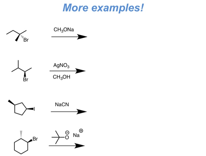 Solved More examples! CH3ONA * AgNO3 CH3OH NaCN (( د ما | Chegg.com