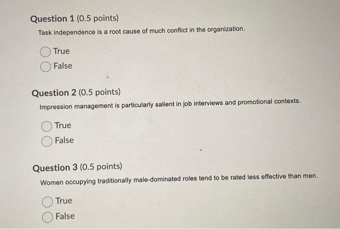 Solved Question 1 (0.5 points) Task independence is a root | Chegg.com