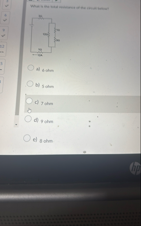Solved What is the total resistance of the circuit | Chegg.com