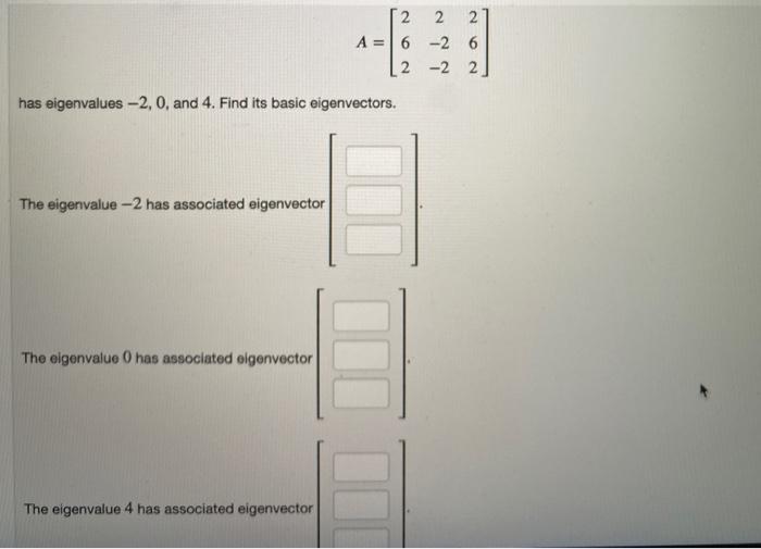 Solved (1 point) Given that vi = and V2 = are eigenvectors | Chegg.com