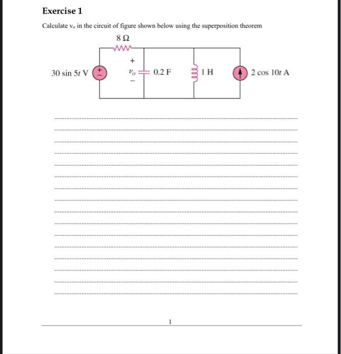 Solved Calculate vo in the circuit of figure shown below | Chegg.com