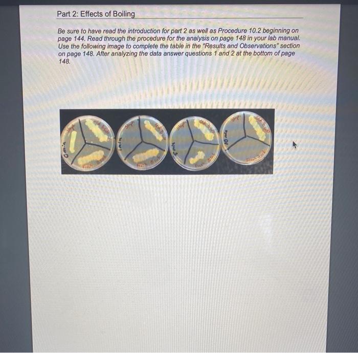 Solved NAME: SECTION: EXERCISE 10 Analysis Day 2 Part 1: | Chegg.com