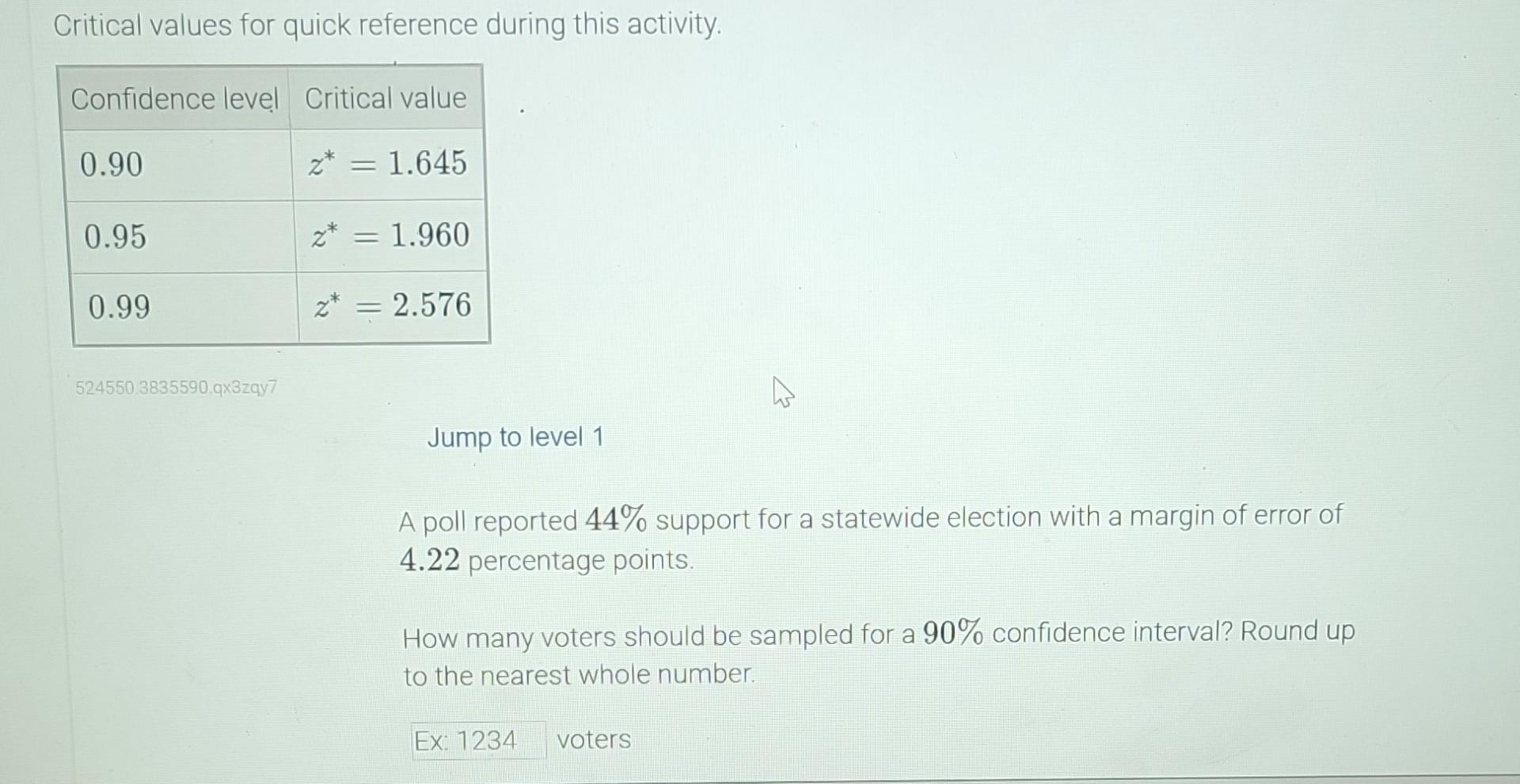 Solved Critical values for quick reference during this | Chegg.com