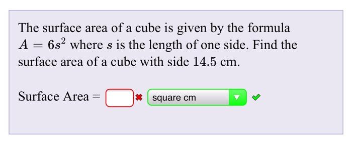 Solved Find the surface area of the rectangular solid with | Chegg.com