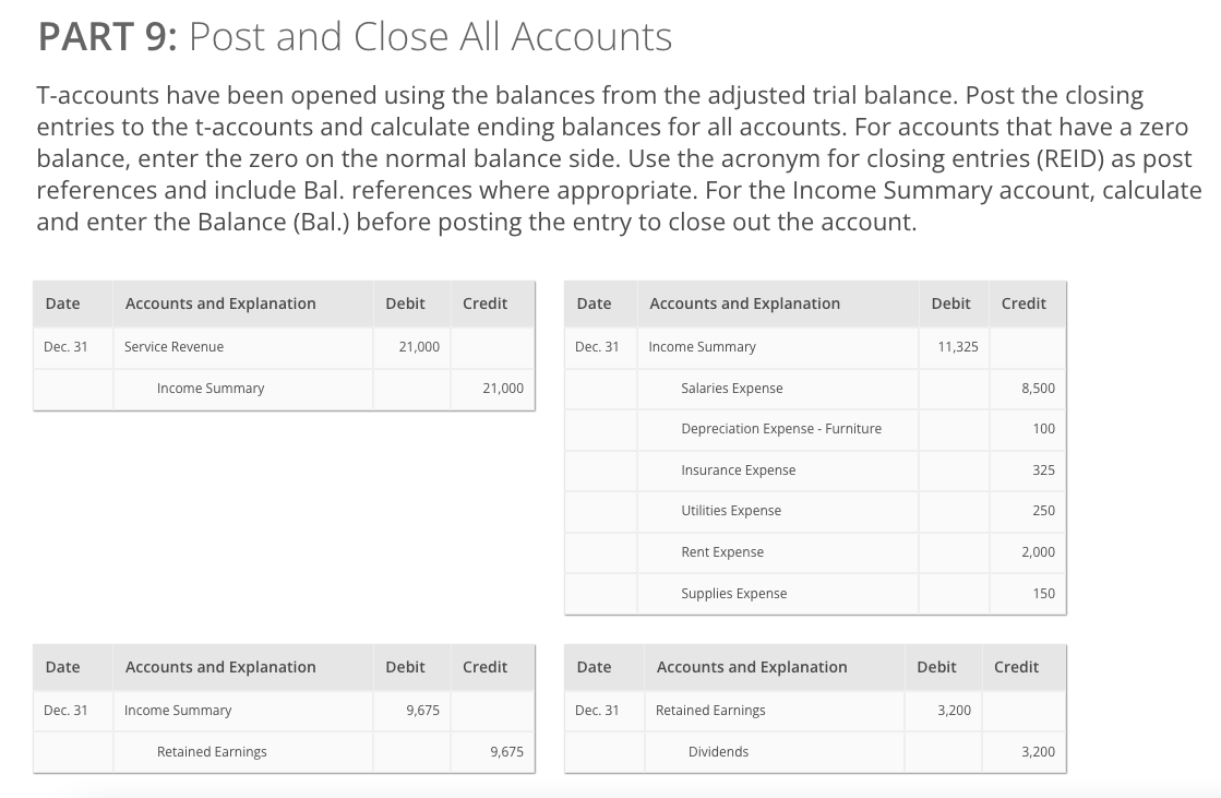 Solved Steps for Posting a questionPART 9: Post and Close | Chegg.com