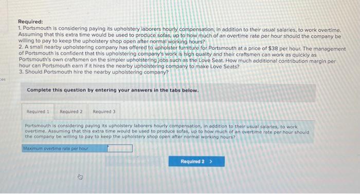 Solved Exercise 11-6 (Algo) Managing a Constrained Resource | Chegg.com