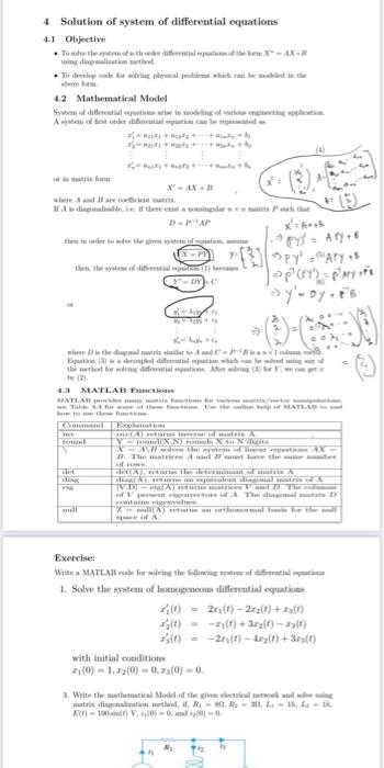 Solved solve the two exercise problems using matlab coding . | Chegg.com
