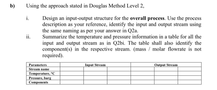b) i. Using the approach stated in Douglas Method | Chegg.com