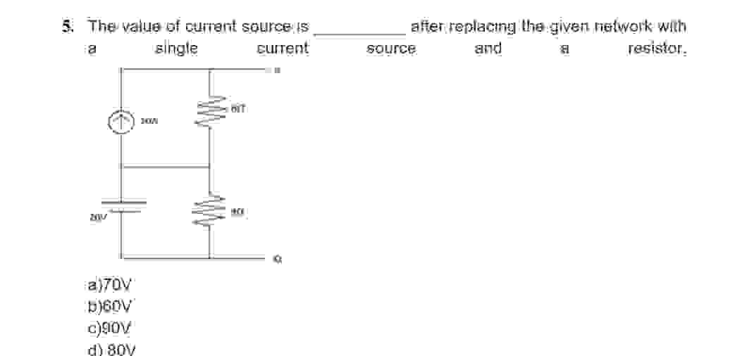 Solved The value of curent source | Chegg.com