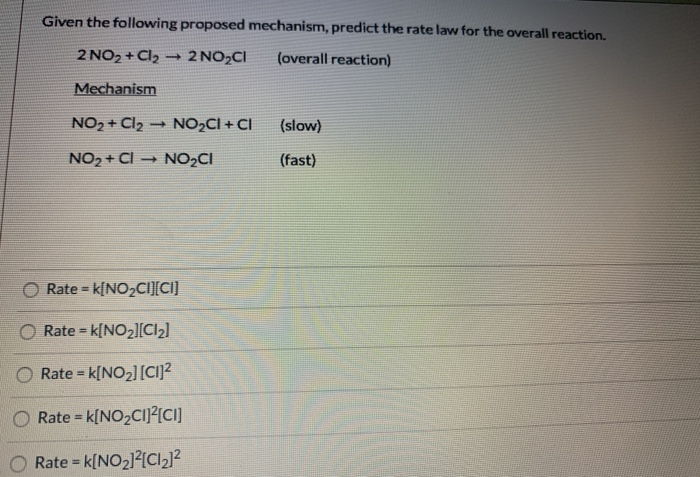 Solved The second-order decomposition of NO2 has a rate | Chegg.com