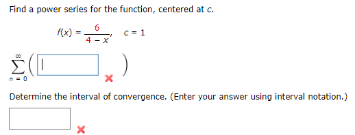 Solved Find a power series for the function, centered at | Chegg.com