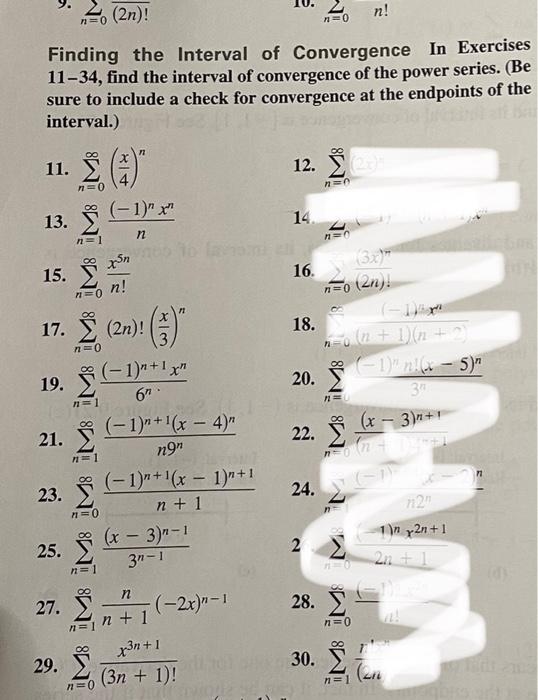 Solved Finding the Interval of Convergence In Exercises | Chegg.com