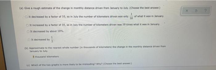 Graph A and Graph B both show the distance driven by | Chegg.com