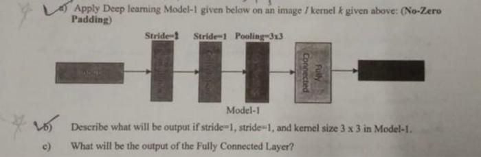 a) Apply Deep learning Model-1 given below on an | Chegg.com a) Apply Deep learning Model-1 given below on an | Chegg.com