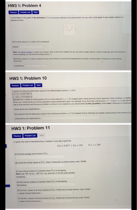 Solved HW3 1: Problem 4 Previous Problem LitNet point Below | Chegg.com