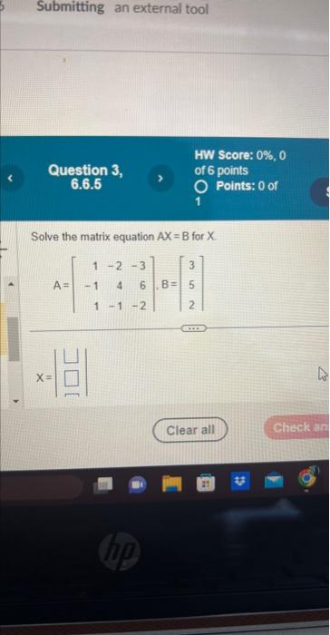 Solved Solve the matrix equation AX=B for X | Chegg.com