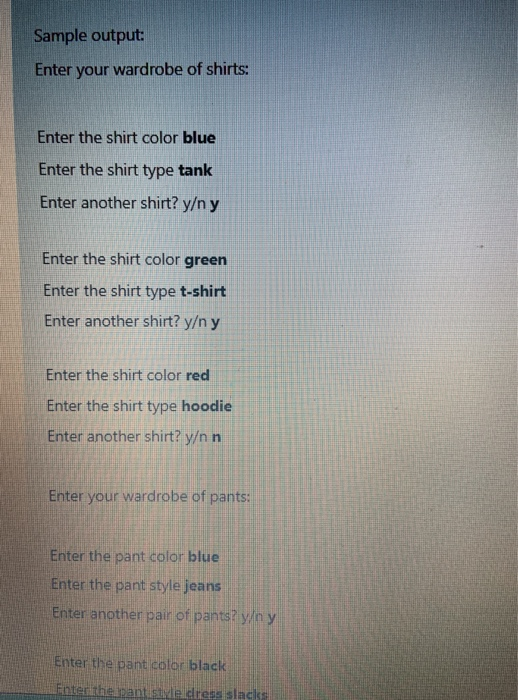 Solved Note: ALL input must be validated and all output must | Chegg.com