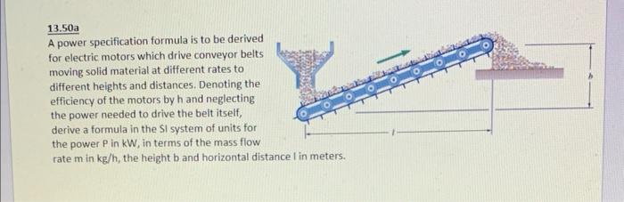 Solved 13.50a A power specification formula is to be derived | Chegg.com