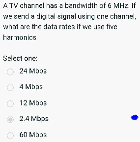 Solved A TV channel has a bandwidth of 6 ﻿MHz . ﻿Ifwe send a | Chegg.com
