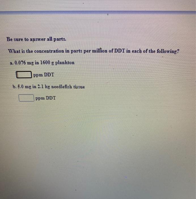Solved Be sure to answer all parts. What is the | Chegg.com