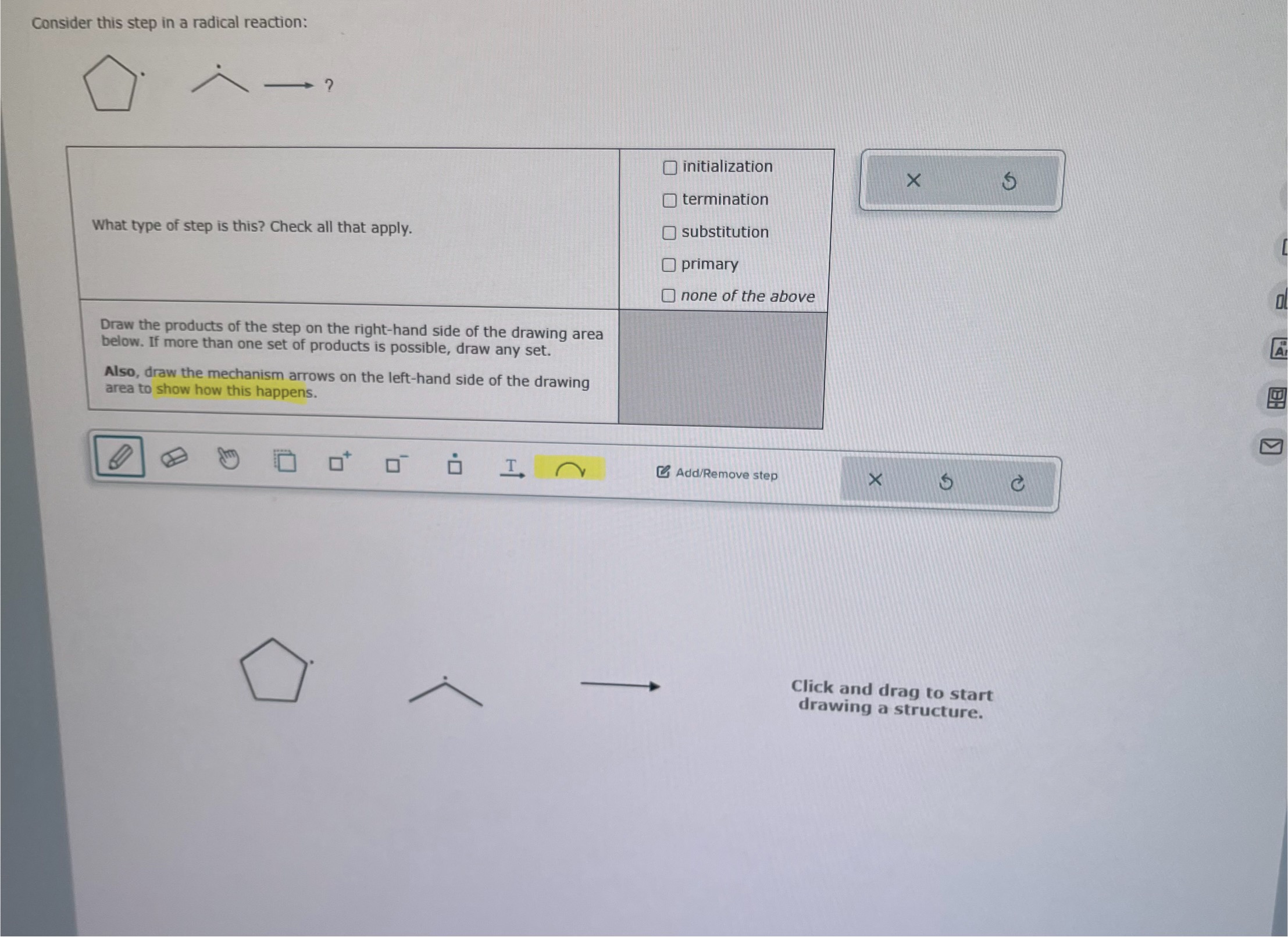 Solved Consider this step in a radical reaction:Also, draw | Chegg.com