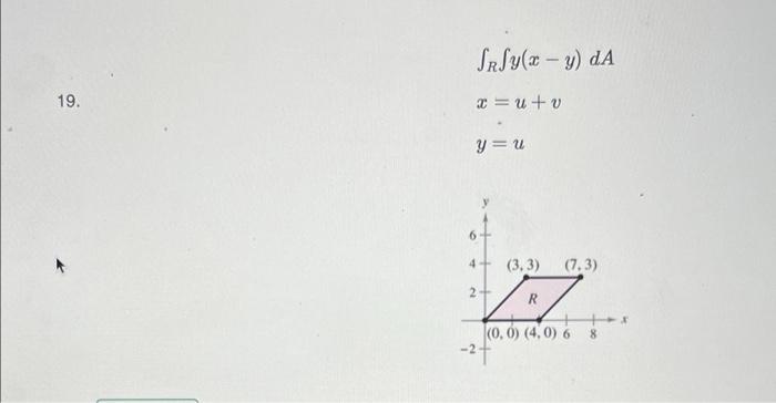 Solved EVALUATING A DOUBLE INTEGRAL USING A CHANGE OF | Chegg.com