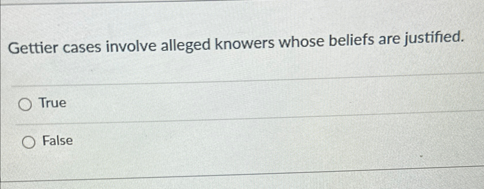 Solved Gettier cases involve alleged knowers whose beliefs | Chegg.com