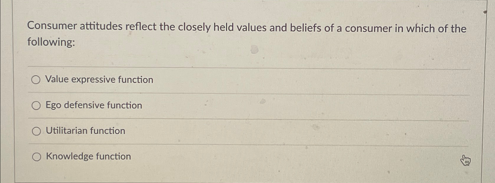 Solved Consumer attitudes reflect the closely held values | Chegg.com