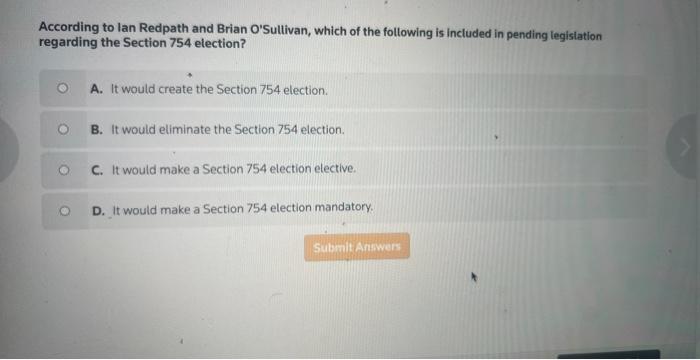 Solved According to lan Redpath and Brian O'Sultivan, which | Chegg.com