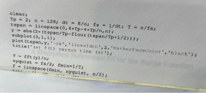 Solved Use the fft function to compute a DFT for the | Chegg.com