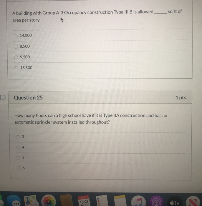 Solved sq ft of A building with Group A-3 Occupancy | Chegg.com