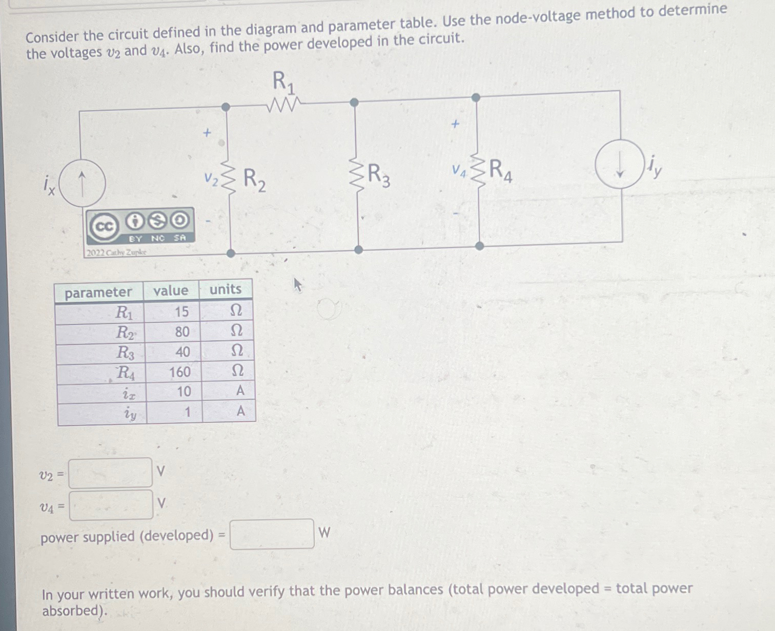 Solved Consider the circuit defined in the diagram and | Chegg.com