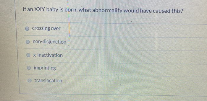 Solved Question 42 A person with one extra chromosome is | Chegg.com