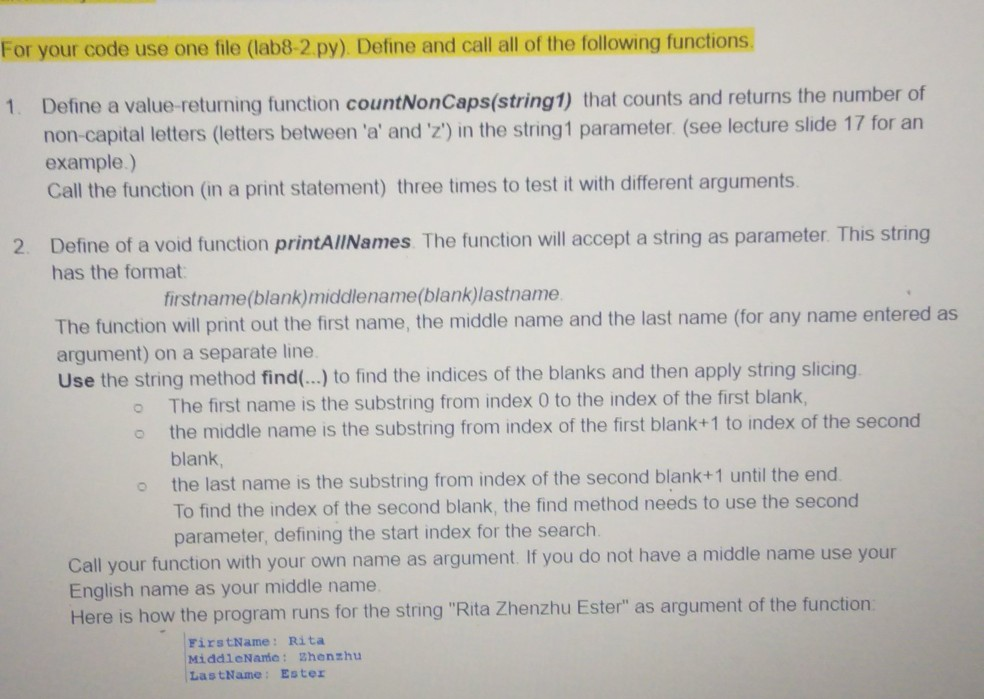 Solved Define a value-returning function | Chegg.com