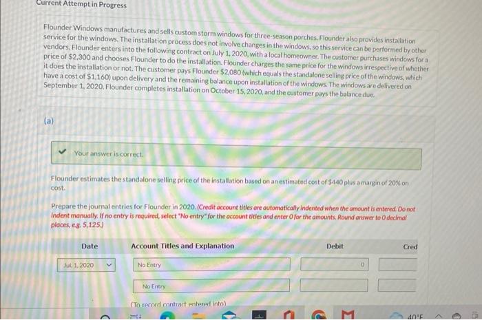 Solved Flounder Windows manufactures and sells custom storm | Chegg.com