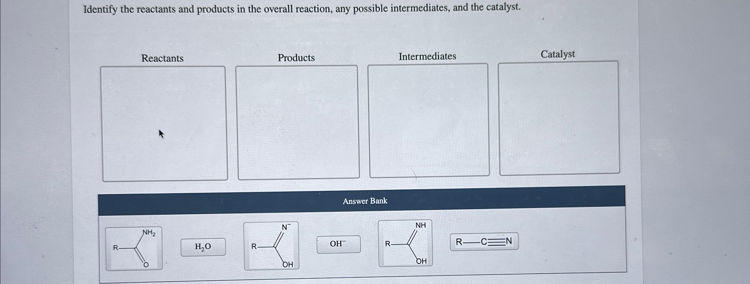 Solved Identify the reactants and products in the overall | Chegg.com