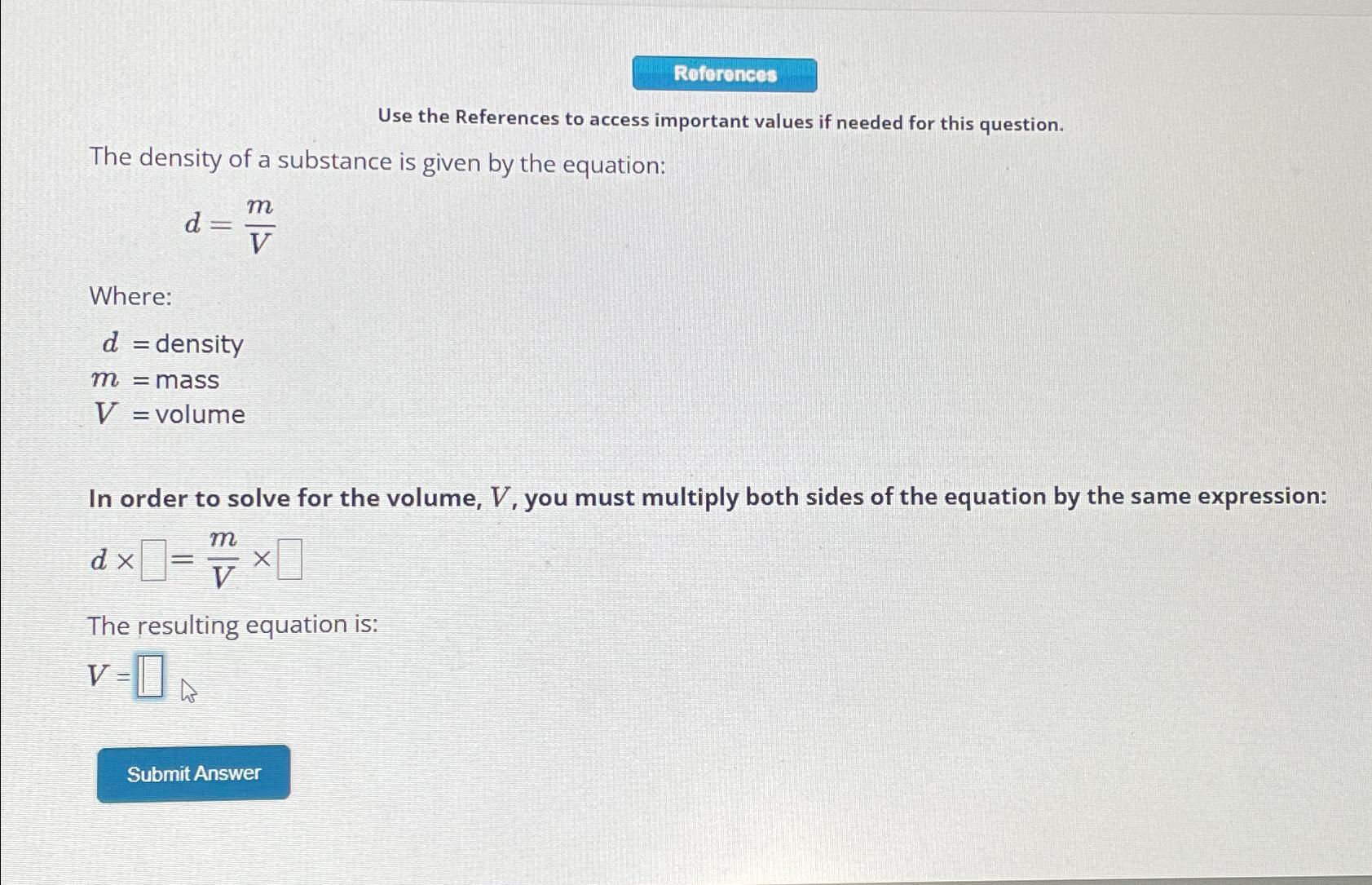 Solved Use the References to access important values if | Chegg.com