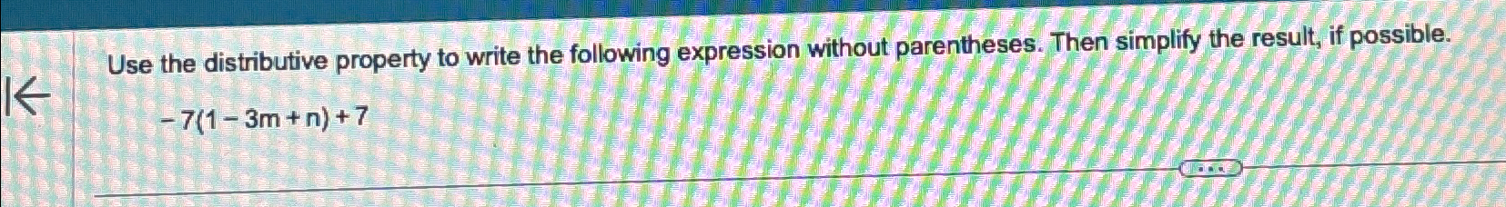 Solved Use the distributive property to write the following | Chegg.com