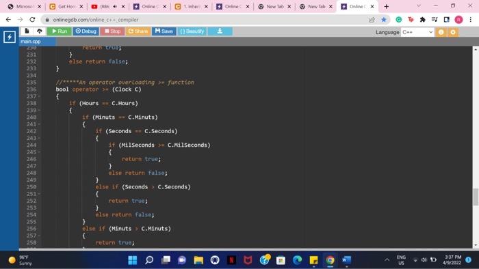 Solved Inherit the class Clock and name it as ExtClock. Add | Chegg.com