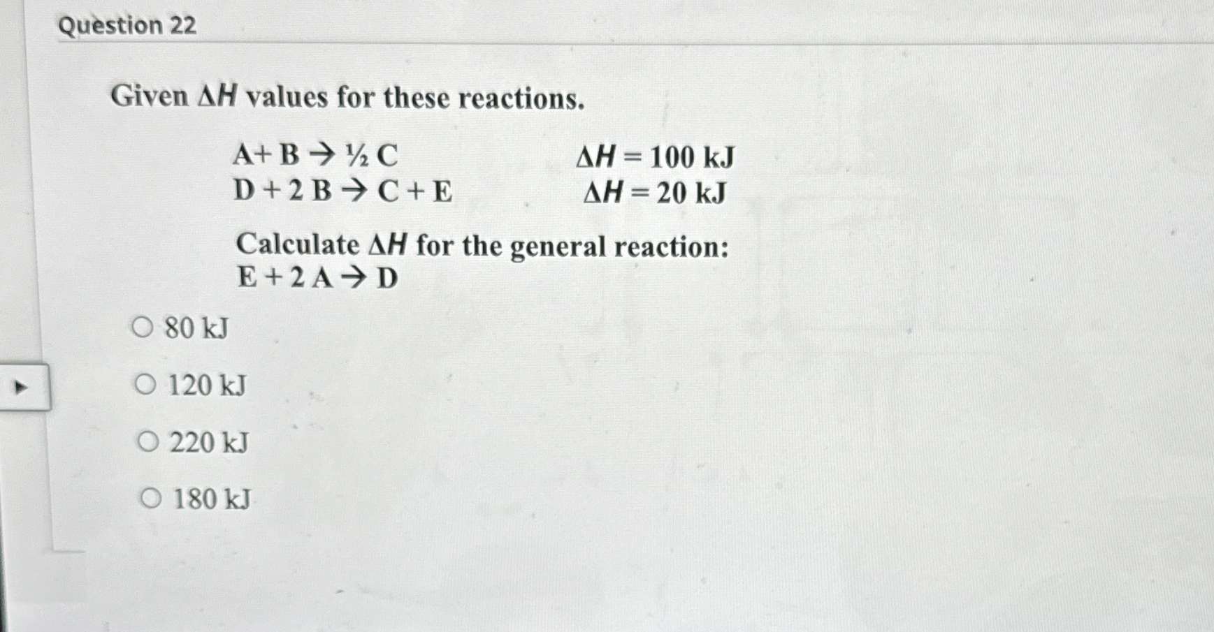 Solved Question 22Given ΔH ﻿values for these | Chegg.com