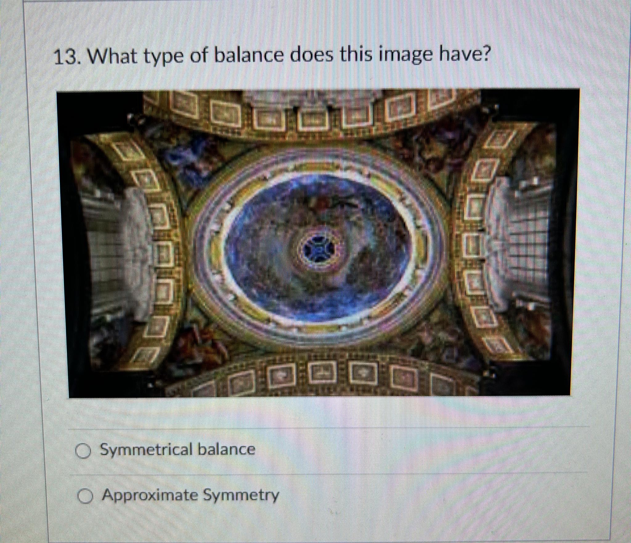 Solved What type of balance does this image have?Symmetrical | Chegg.com