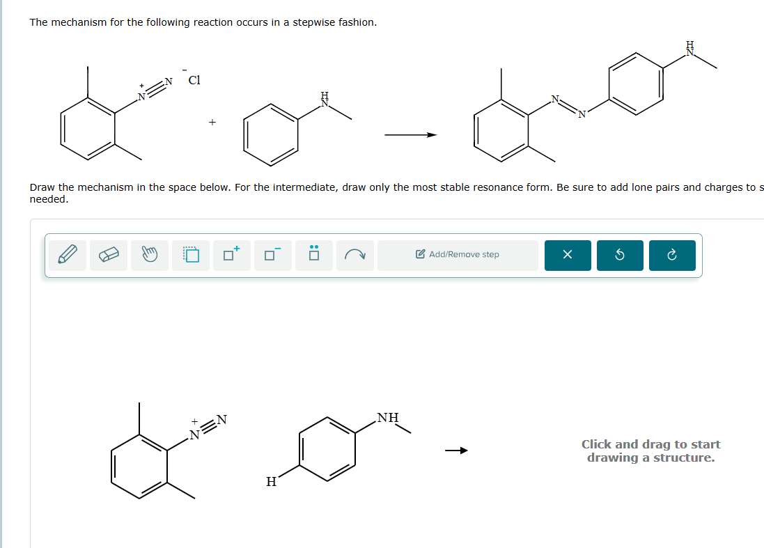 Solved The mechanism for the following reaction occurs in a | Chegg.com