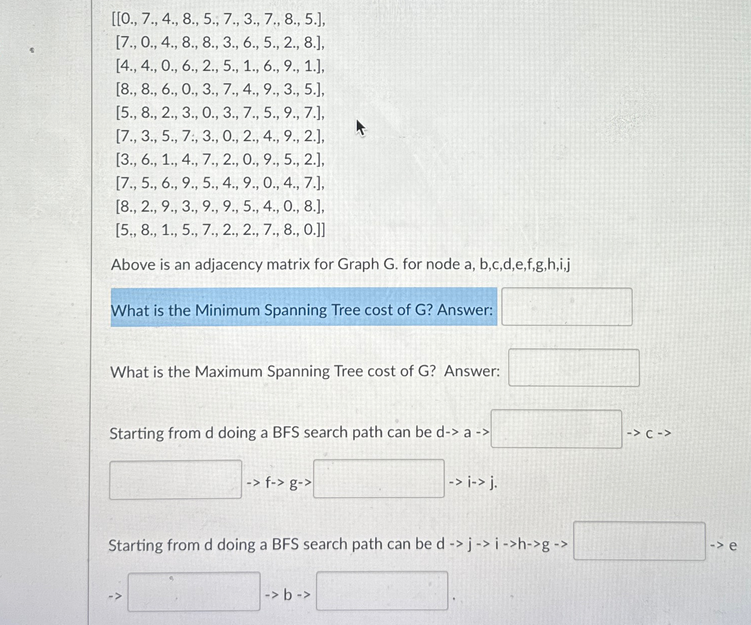 Solved ] ﻿[7., 0., 4., 8., 8., 3., 6., 5., 2., 8.], | Chegg.com