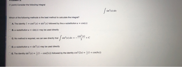 Solved Problem 2. (1 point) Consider the integral Jav7+24x. | Chegg.com