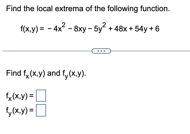 Solved Find the local extrema of ﻿the following | Chegg.com