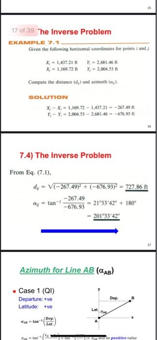 Solved The horizontal angle measured clockwise | Chegg.com