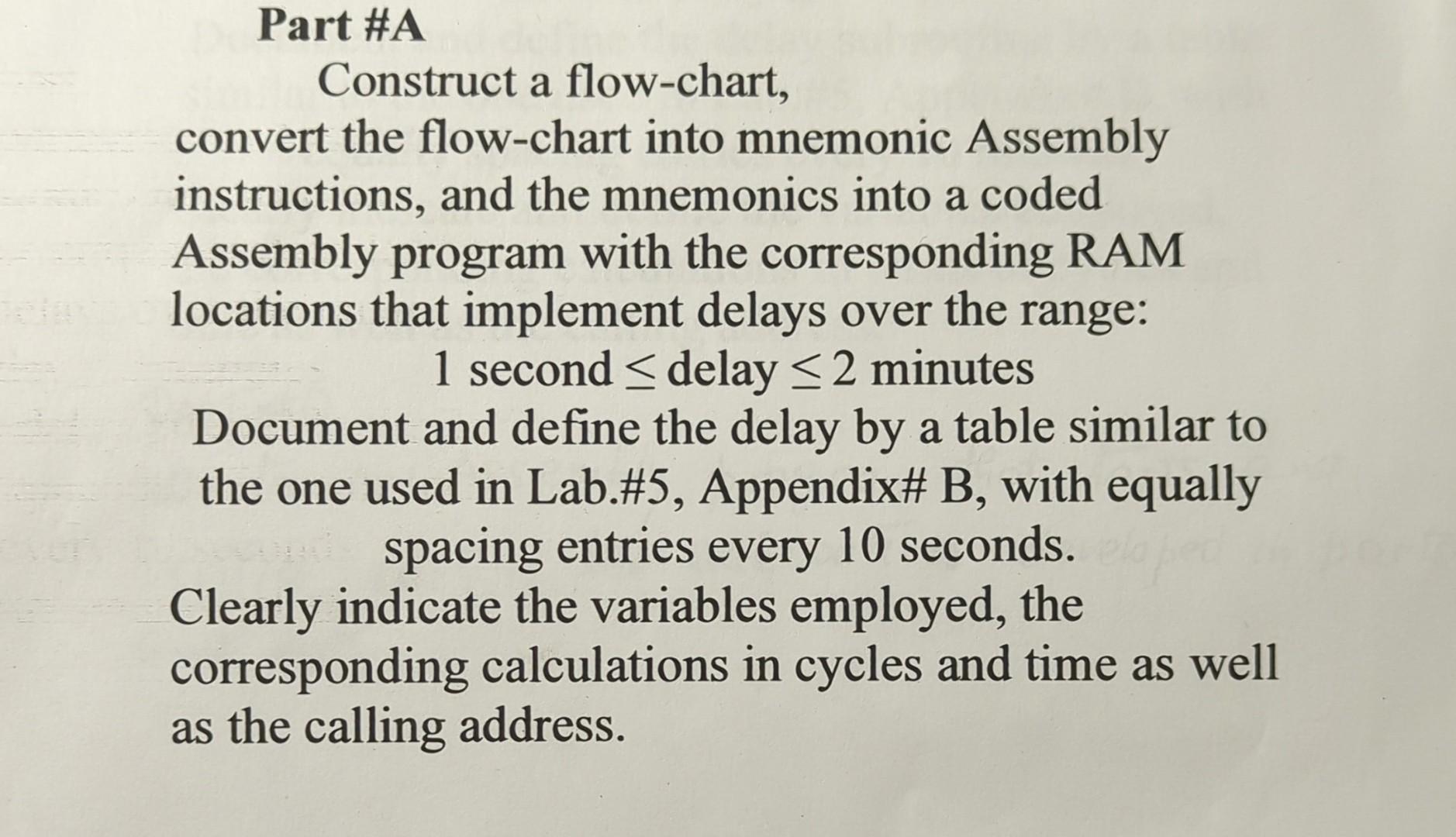 Solved Part \#A Construct a flow-chart, convert the | Chegg.com