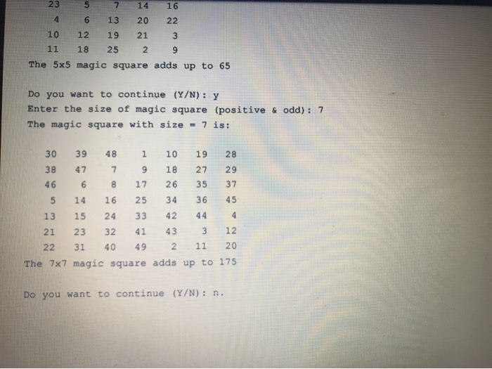 Solved Question 2 [60pts). A magic square is an arrangement | Chegg.com